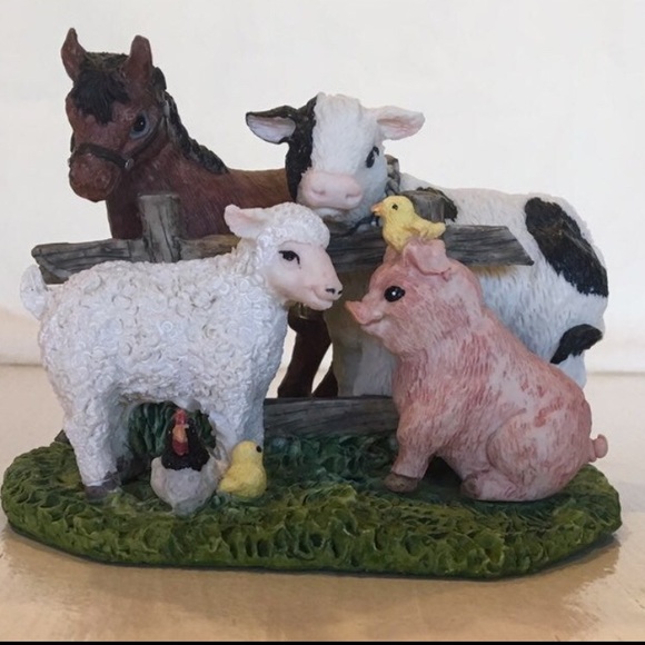Accents | Soldvintage Resin Farm Animal Grouping | Poshmark
